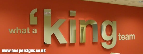 King Design - Large Metal Letters | Hooper Signs Newcastle : Making ...