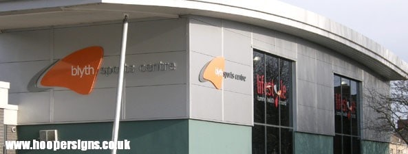 Blyth Sports Centre - Large Metal Letters | Hooper Signs Newcastle ...