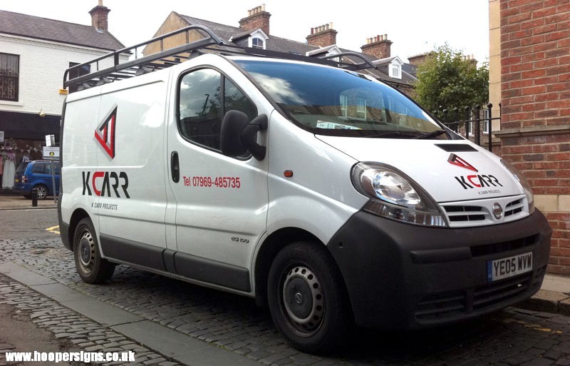K Carr Projects - Van Graphics | Hooper Signs Newcastle : Making Signs ...